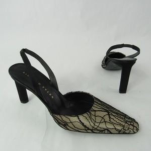 Richard Tyler | Shoes | Richard Tyler Slingback Mules Heel Sandals ...